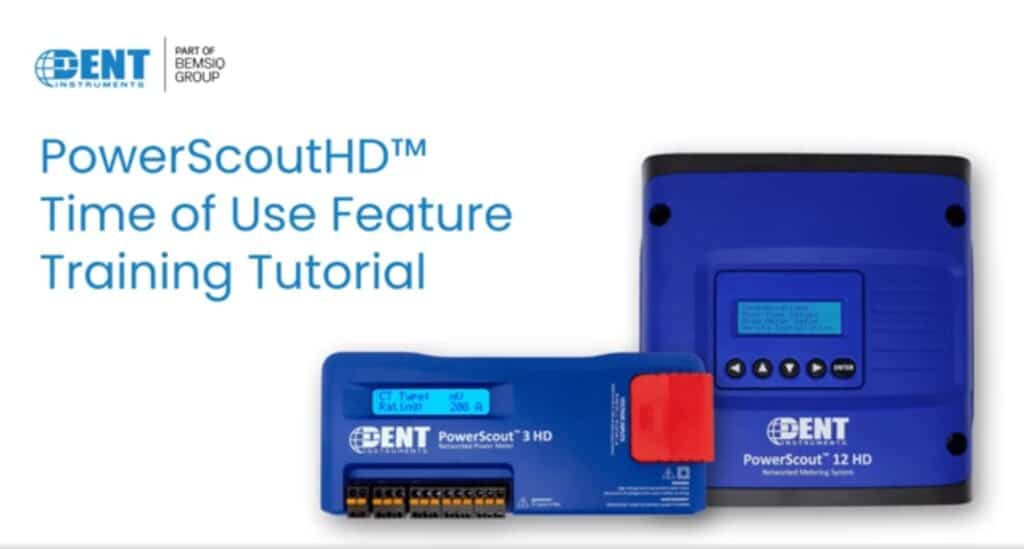 PowerScout HD Time-of-Use Feature Training Tutorial - DENT Instruments